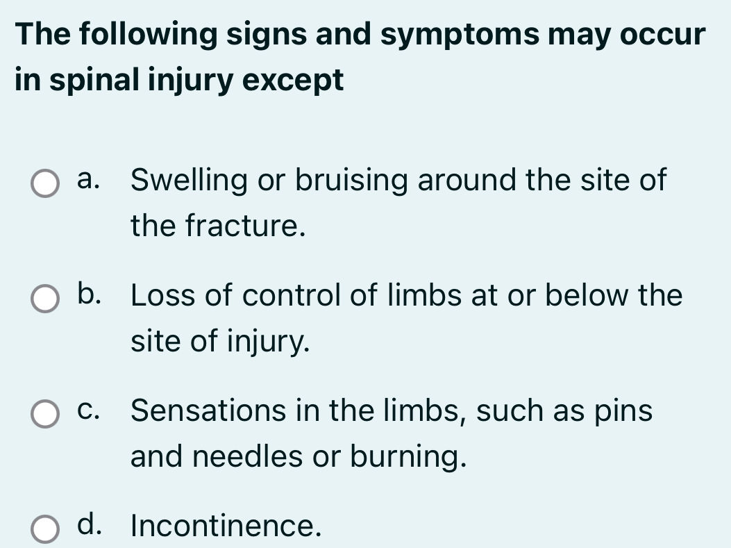 The following signs and symptoms may occur | StudyX