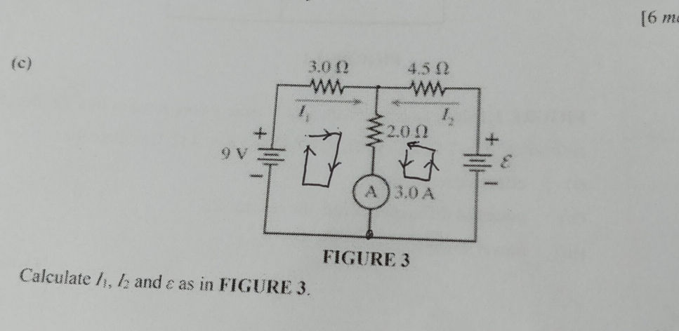 Calculate $I_1$, $I_2$ and $ $ as in FIGURE | StudyX