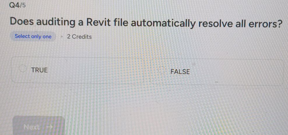 Does auditing a Revit file automatically | StudyX