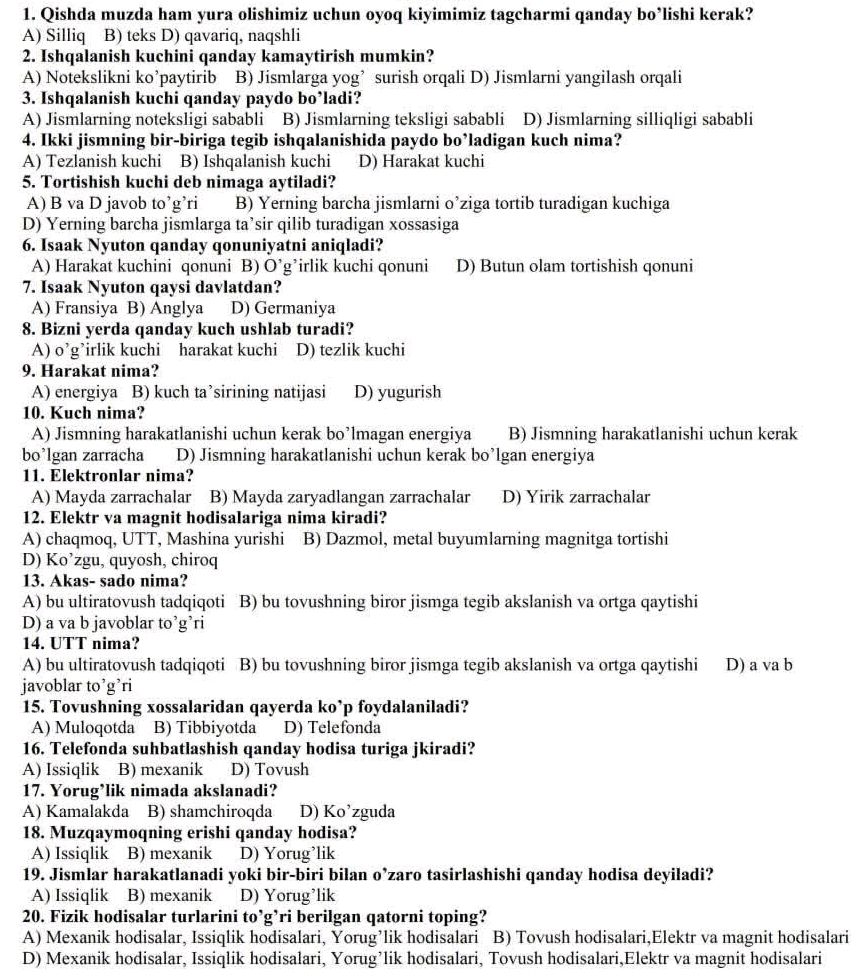 1. Qishda muzda ham yura olishimiz uchun | StudyX