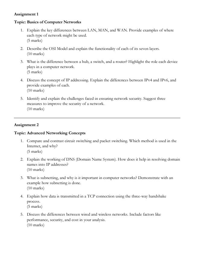 Assignment 1 Topic: Basics of Computer | StudyX