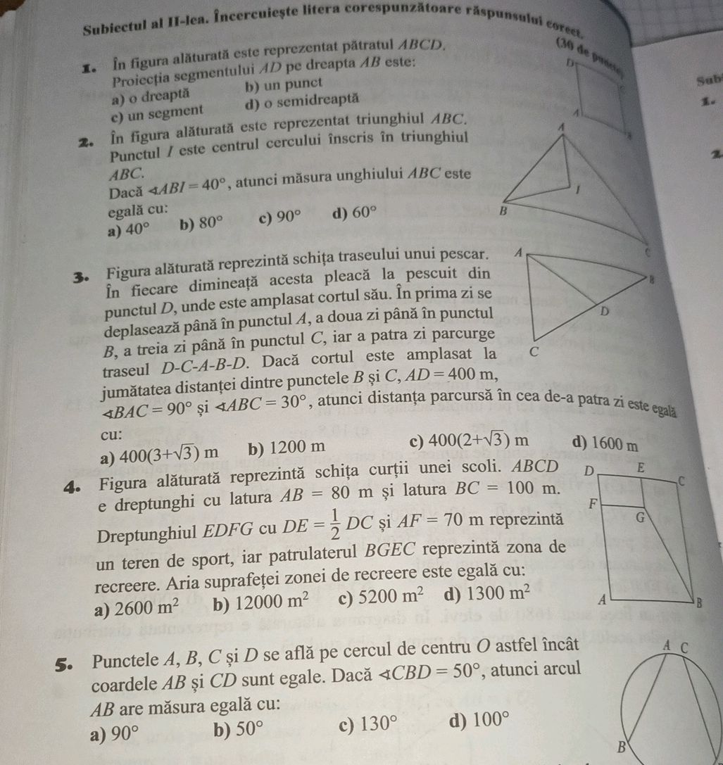 1. În figura alăturată este reprezentat | StudyX