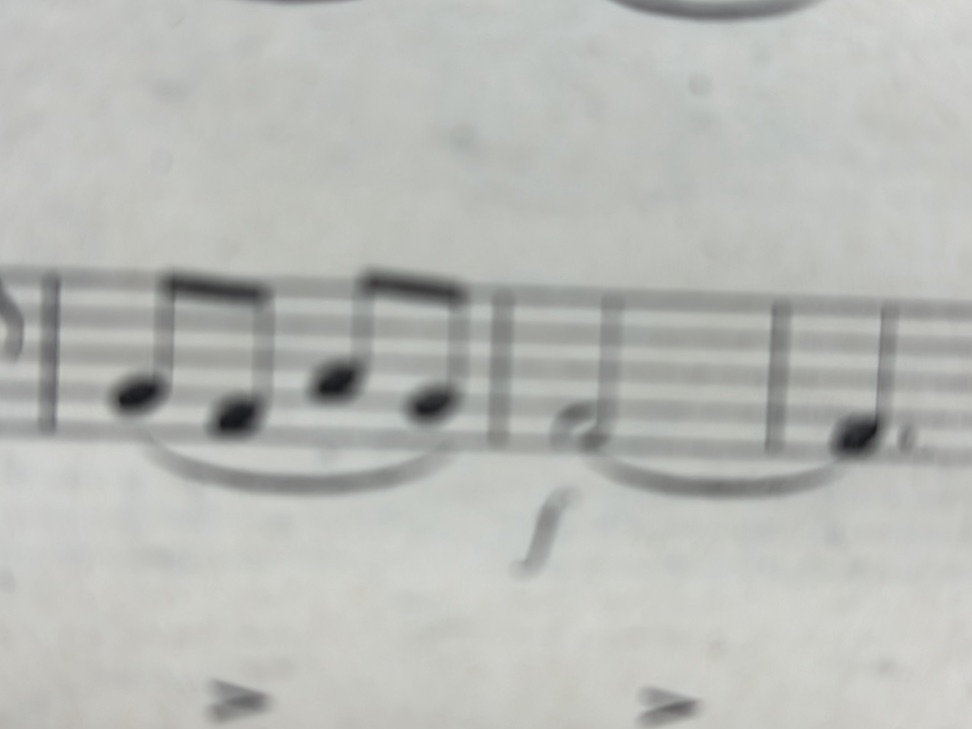 The image shows musical notation, including | StudyX