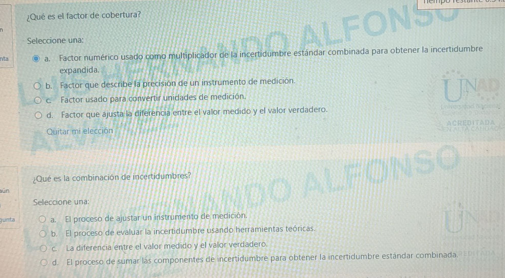 ¿Qué es el factor de cobertura? Seleccione | StudyX