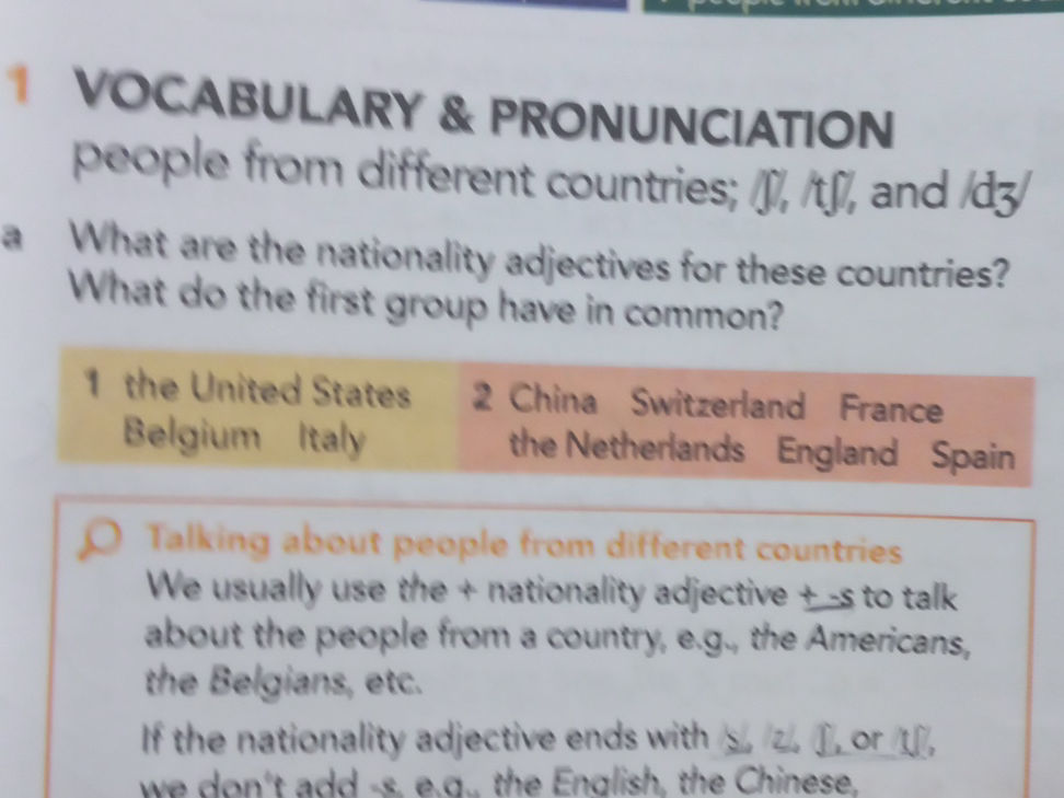 What are the nationality adjectives for | StudyX