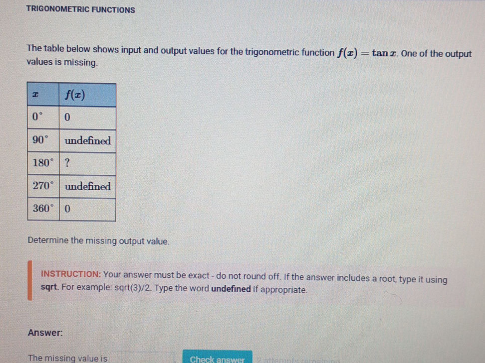 The table below shows input and output | StudyX