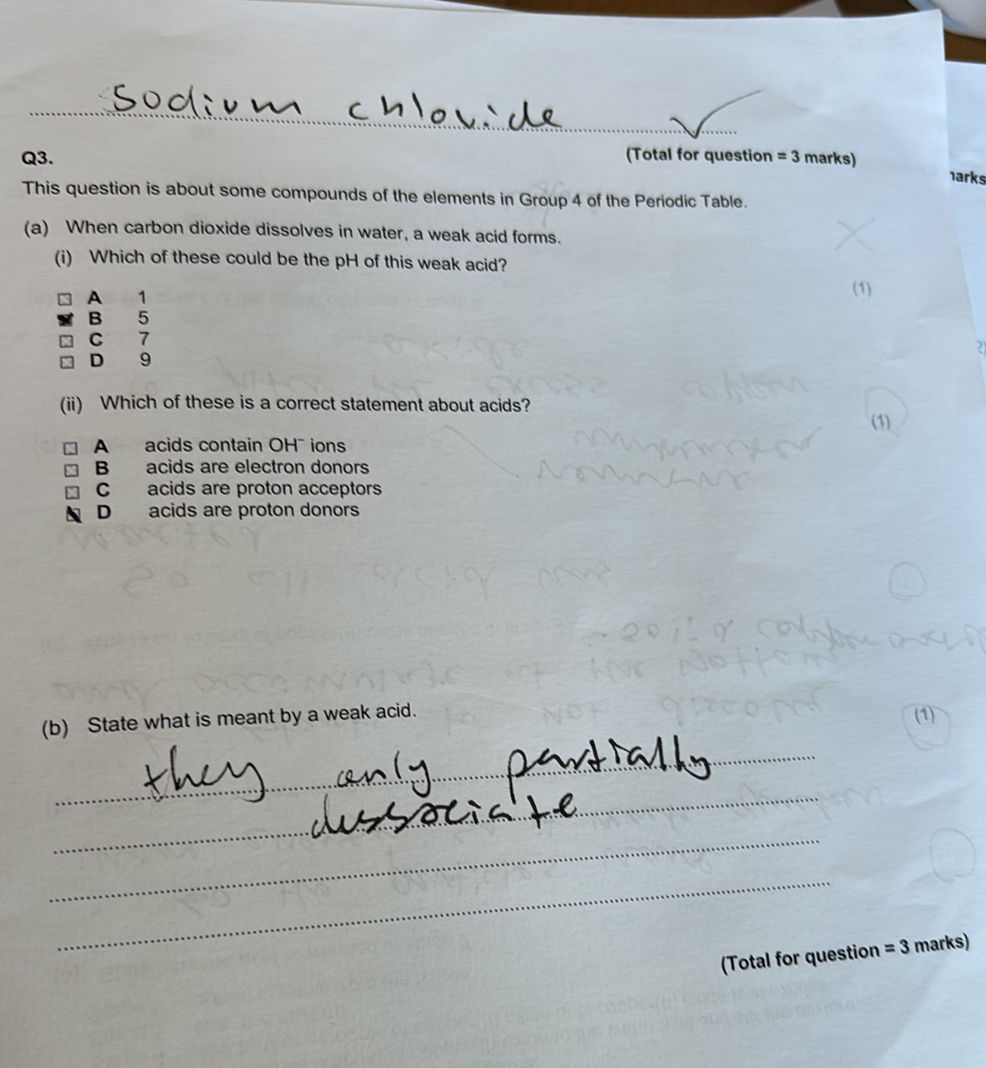 Q3. This question is about some compounds of | StudyX