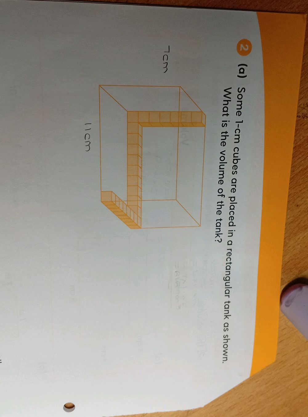 Some 1-cm cubes are placed in a rectangular | StudyX