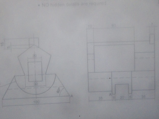 The image contains a 2D engineering drawing | StudyX