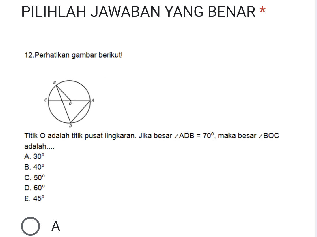 12. Perhatikan gambar berikut! Titik O | StudyX