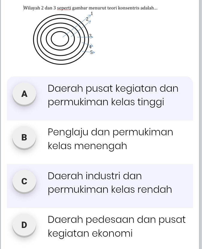 Wilayah 2 dan 3 seperti gambar menurut teori | StudyX