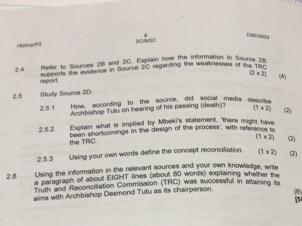 2.4 Refer to Sources 2B and 2C. Explain how | StudyX