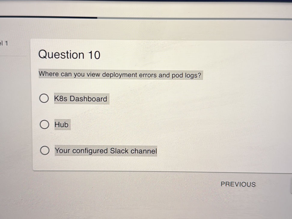 Where can you view deployment errors and pod | StudyX