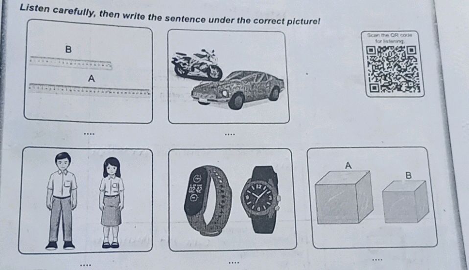 Listen carefully, then write the sentence | StudyX