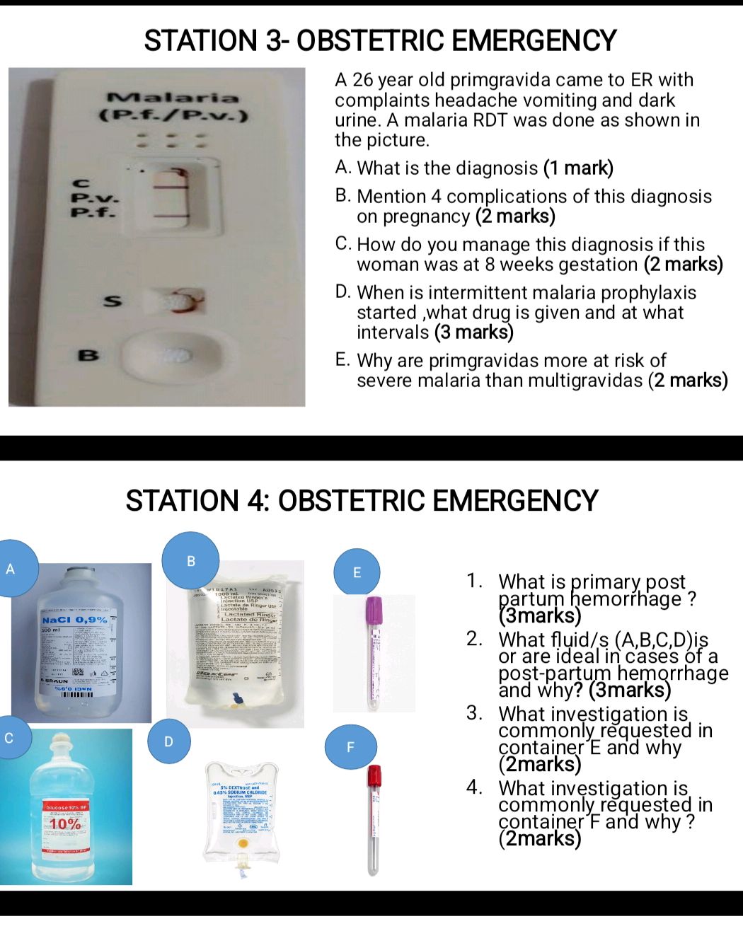 STATION 3- OBSTETRIC EMERGENCY A 26 year | StudyX