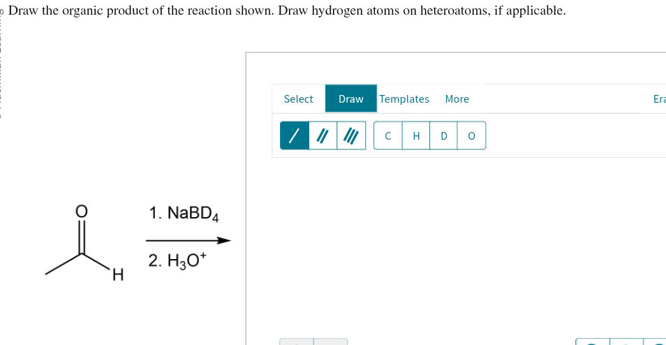 Draw the organic product of the reaction | StudyX