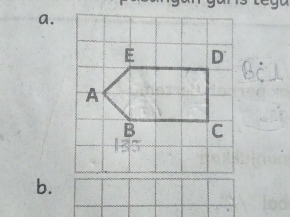 a. [Image of a shape on a grid with | StudyX