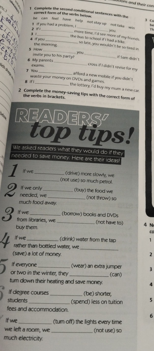 1 Complete the second conditional sentences | StudyX