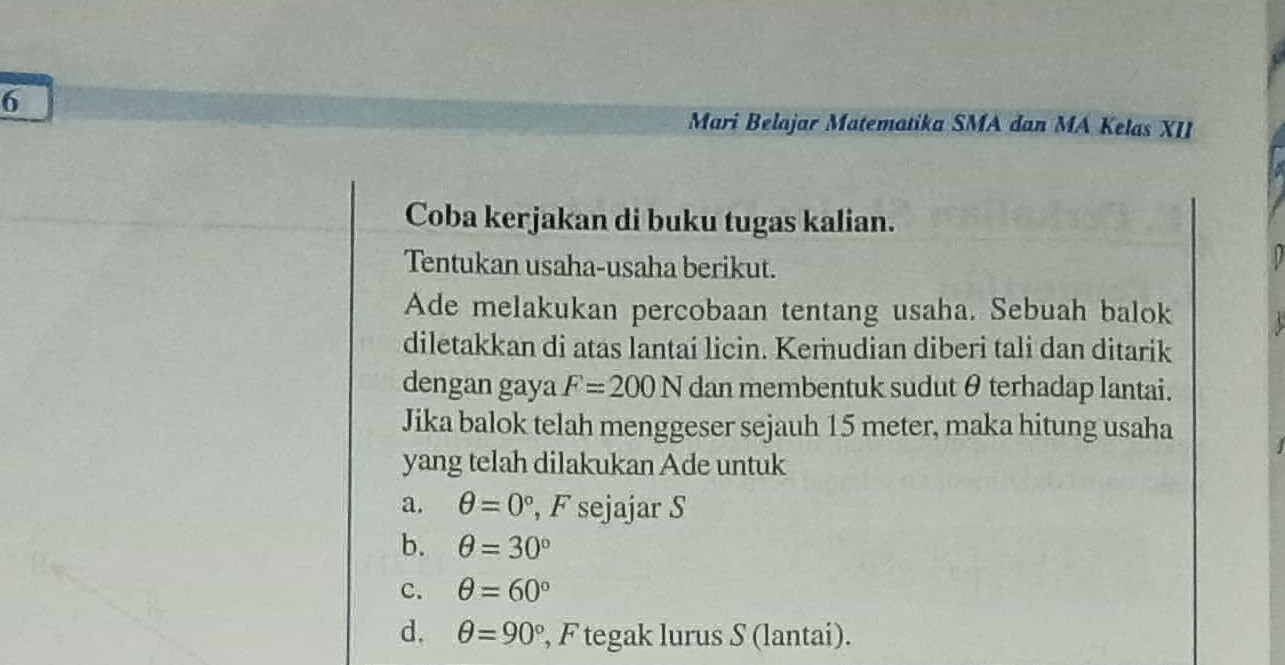 Coba kerjakan di buku tugas kalian. | StudyX