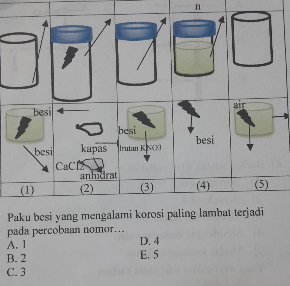 Paku besi yang mengalami korosi paling | StudyX