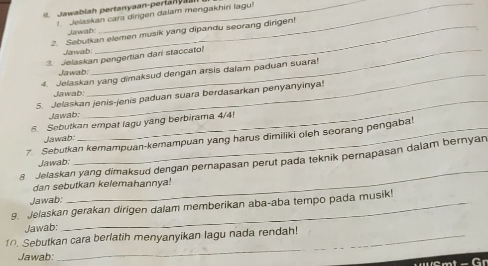 1. Jelaskan cara dirigen dalam mengakhiri | StudyX