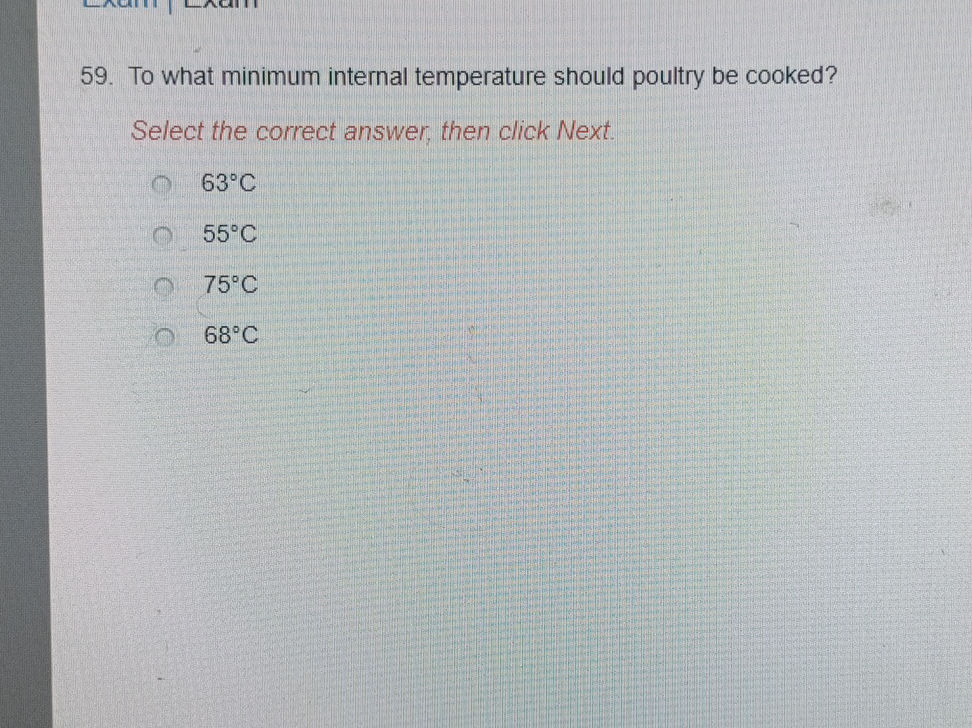 59. To what minimum internal temperature | StudyX