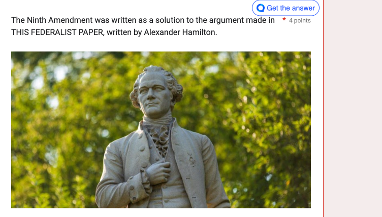The Ninth Amendment was written as a | StudyX