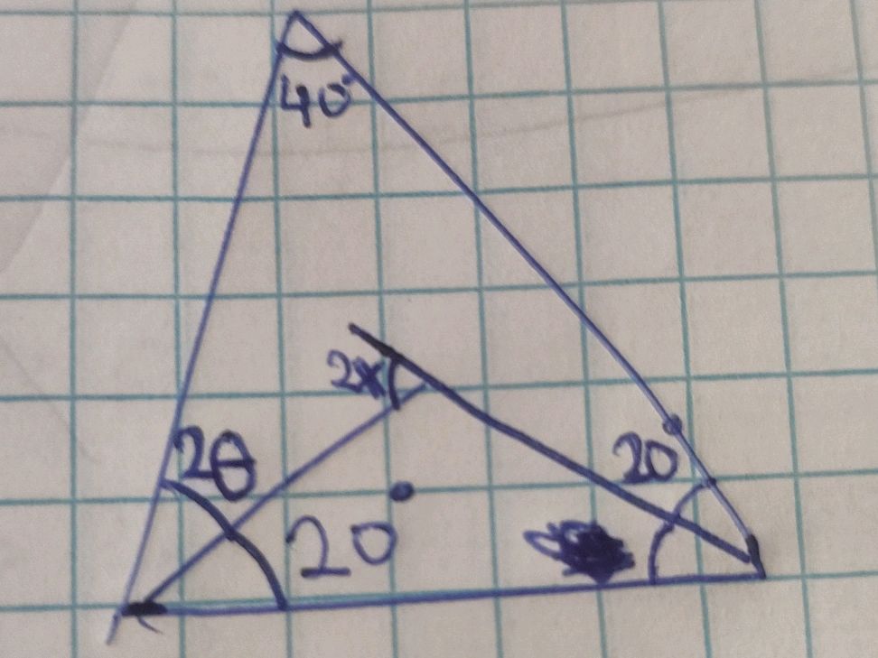 The image contains a diagram of a triangle | StudyX