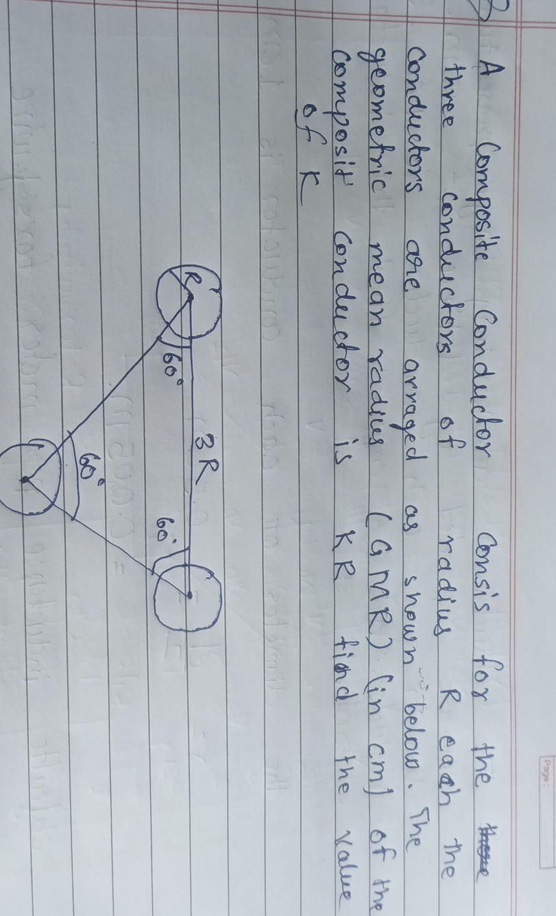 A composite conductor consists for the three | StudyX