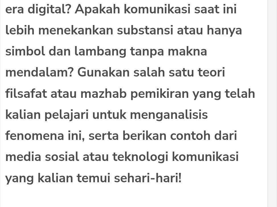 era digital? Apakah komunikasi saat ini | StudyX