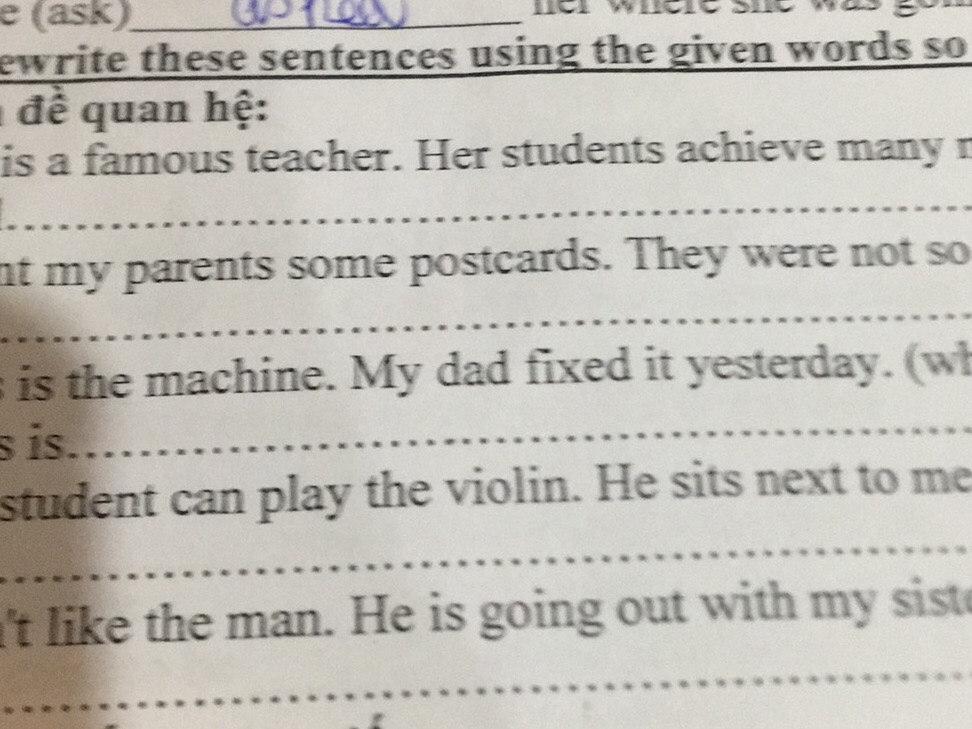 Rewrite these sentences using the given | StudyX