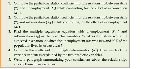 1. Compute the partial correlation | StudyX