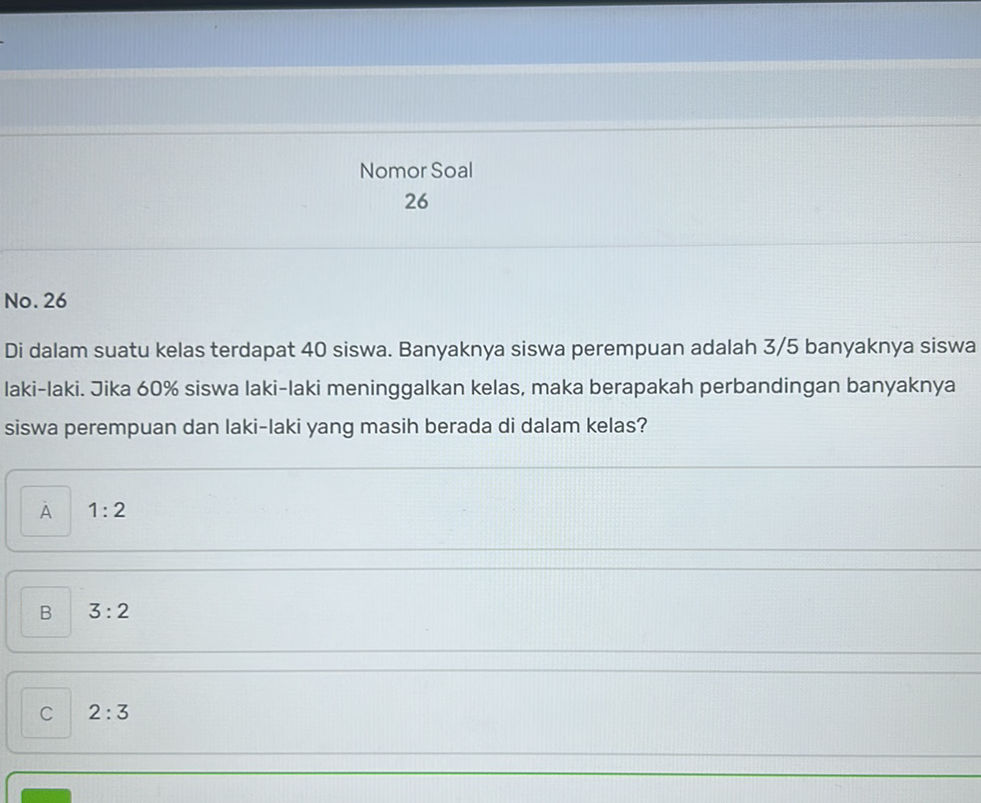 No. 26 Di dalam suatu kelas terdapat 40 | StudyX