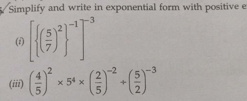 Simplify and write in exponential form with | StudyX