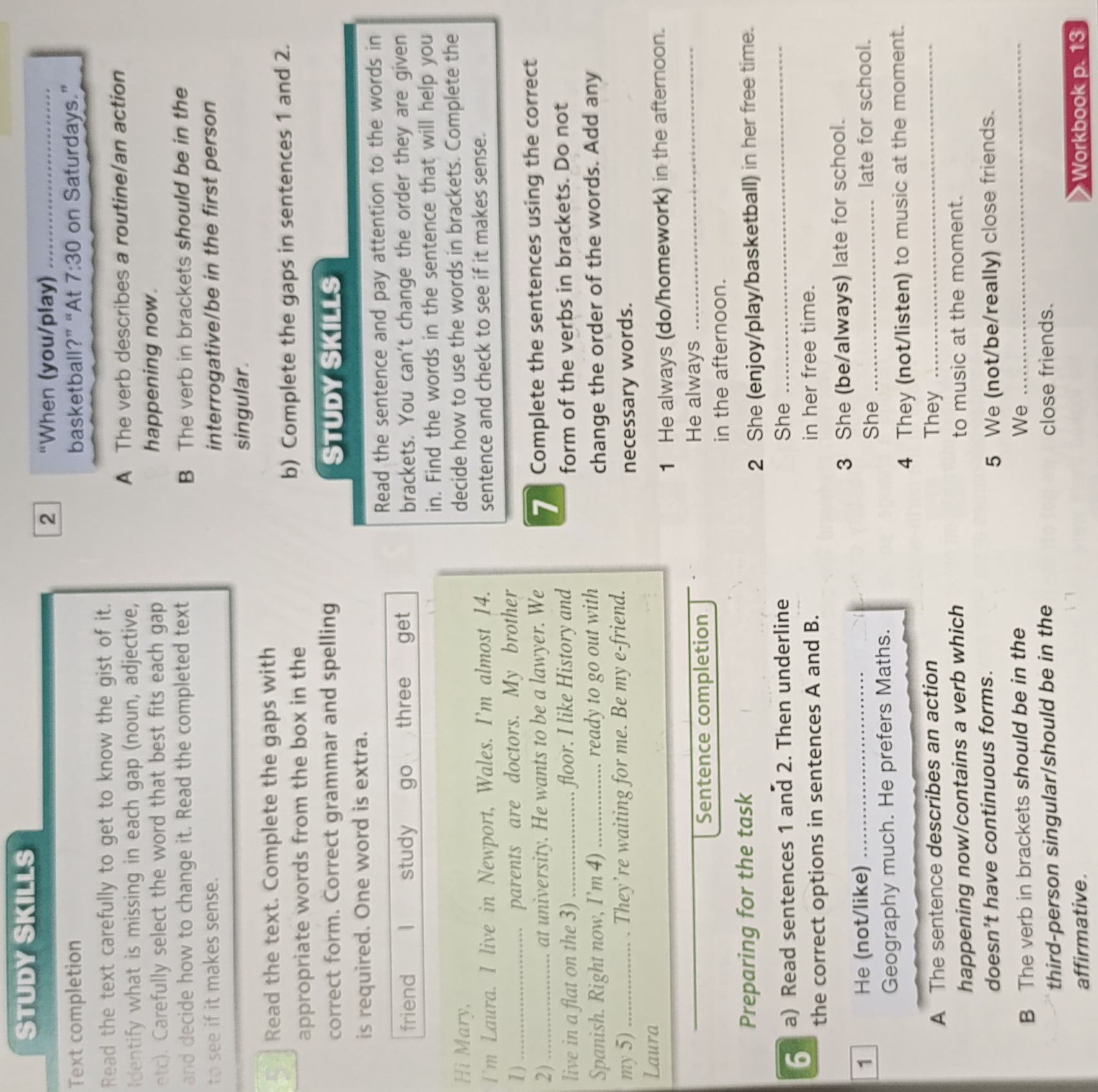 4 Read the text. Complete the gaps with | StudyX