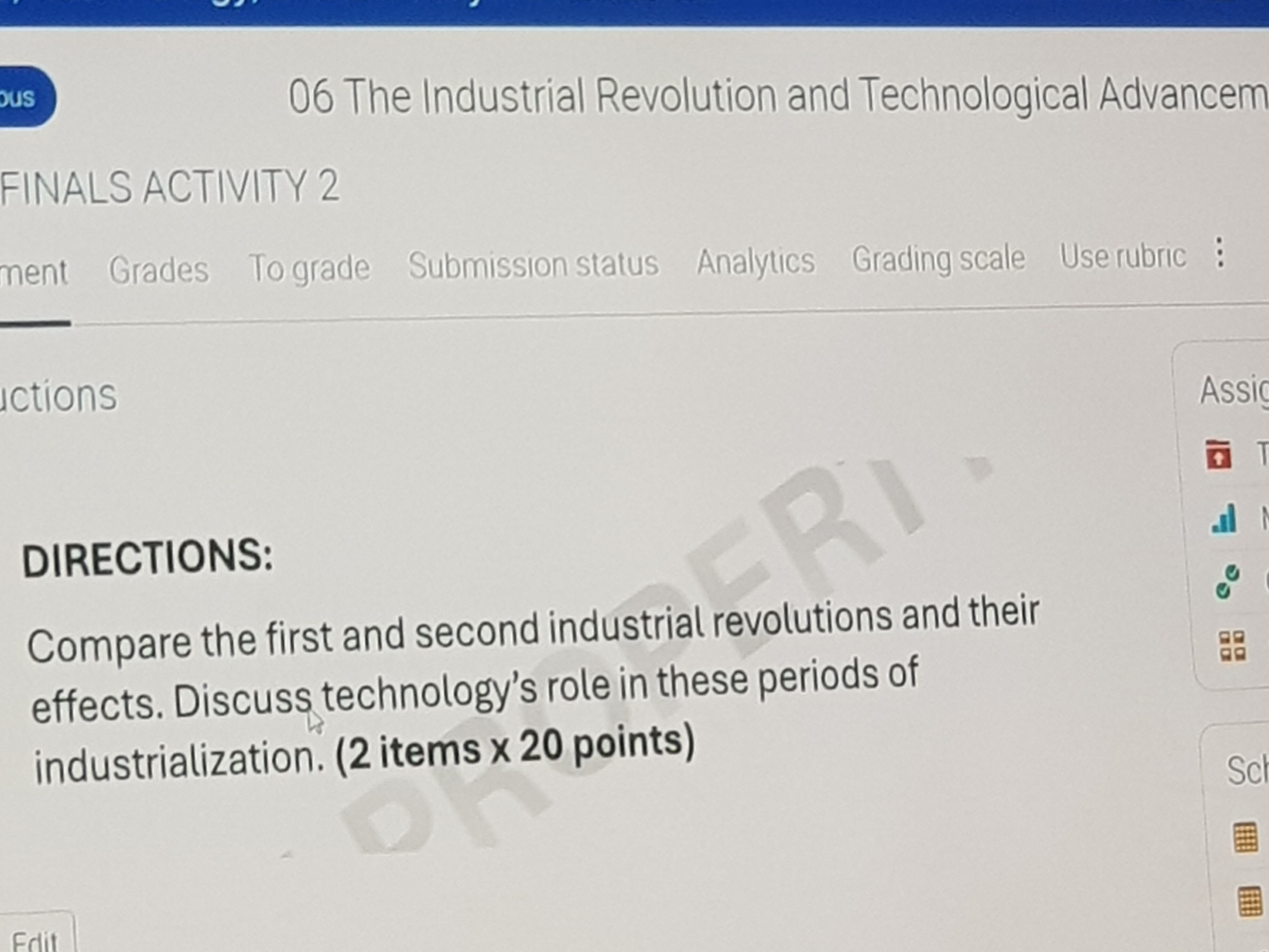 DIRECTIONS: Compare the first and second | StudyX
