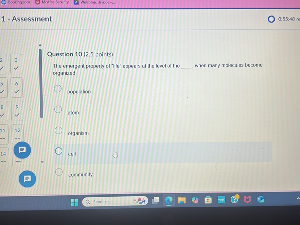 Question 10 (2.5 points) The emergent | StudyX