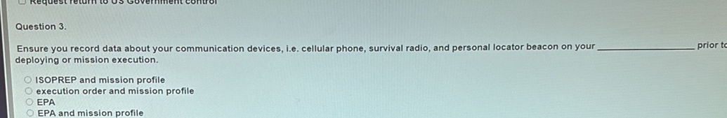 Question 3. Ensure you record data about | StudyX
