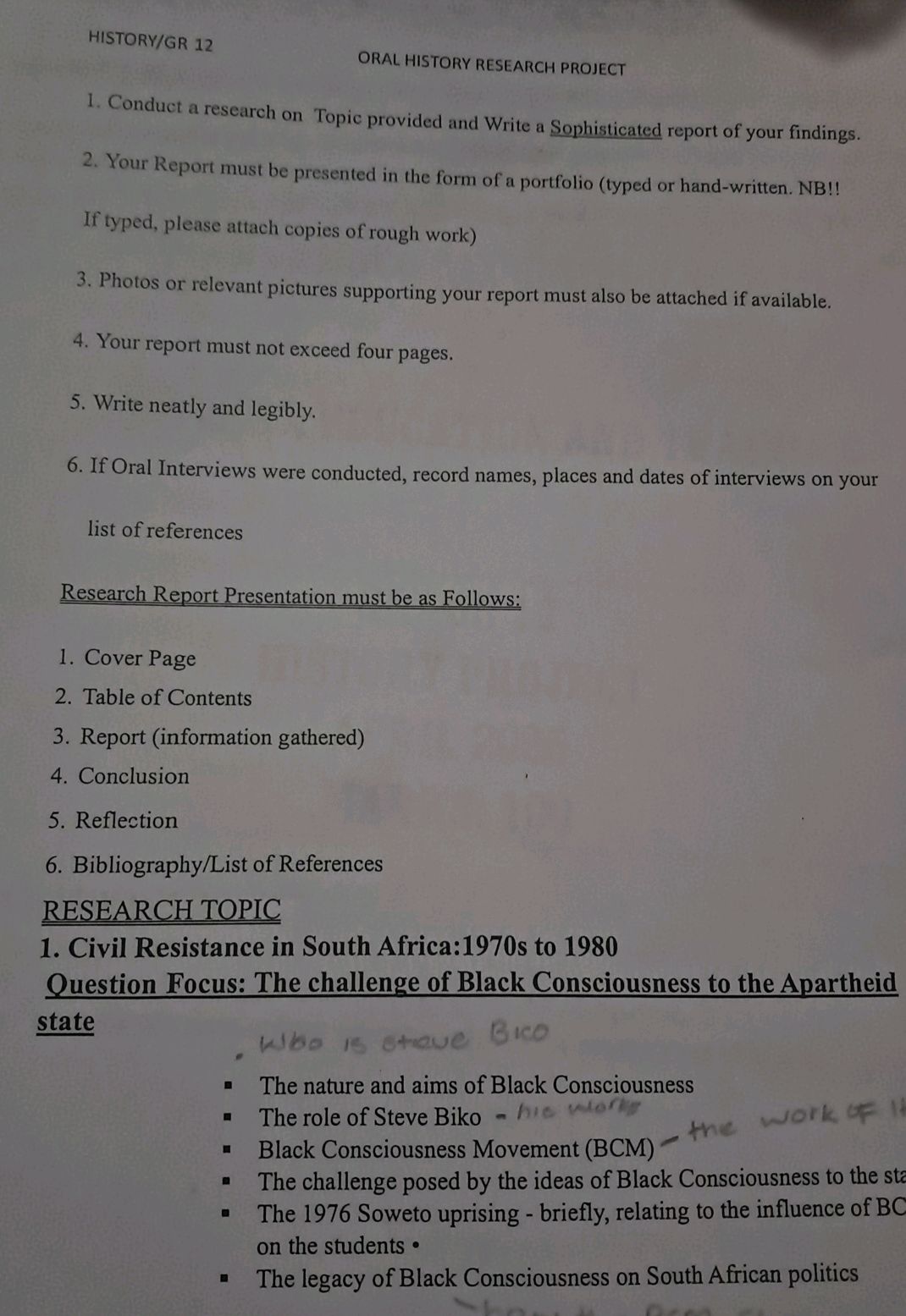 Question Focus: The challenge of Black | StudyX