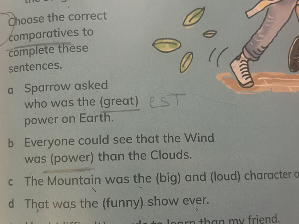 Choose the correct comparatives to complete | StudyX