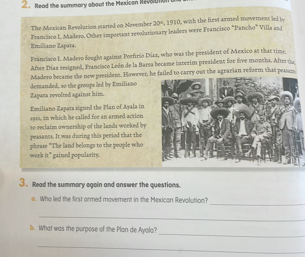 2. Read the summary about the Mexican | StudyX