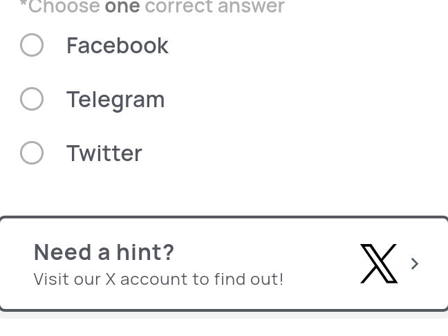 *Choose one correct answer Facebook | StudyX