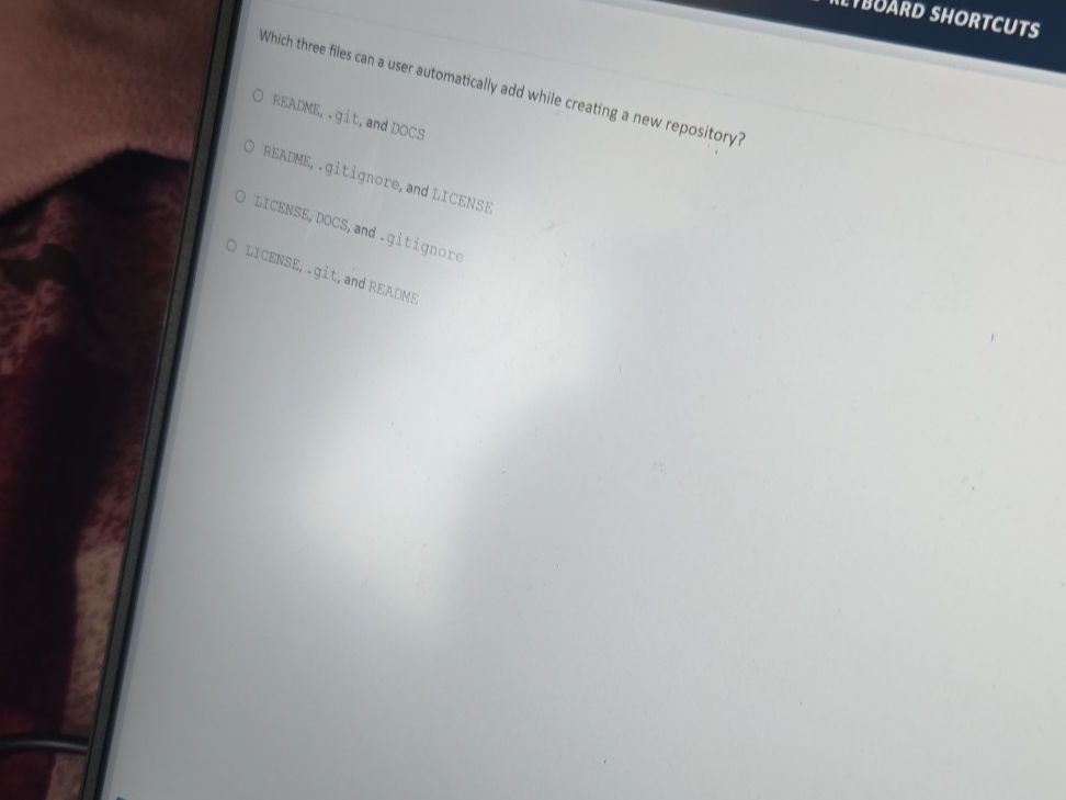 Which three files can a user automatically | StudyX