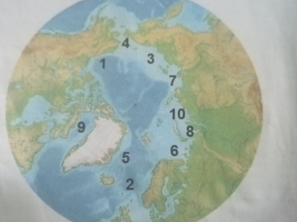 The image is a map of the Arctic region with | StudyX