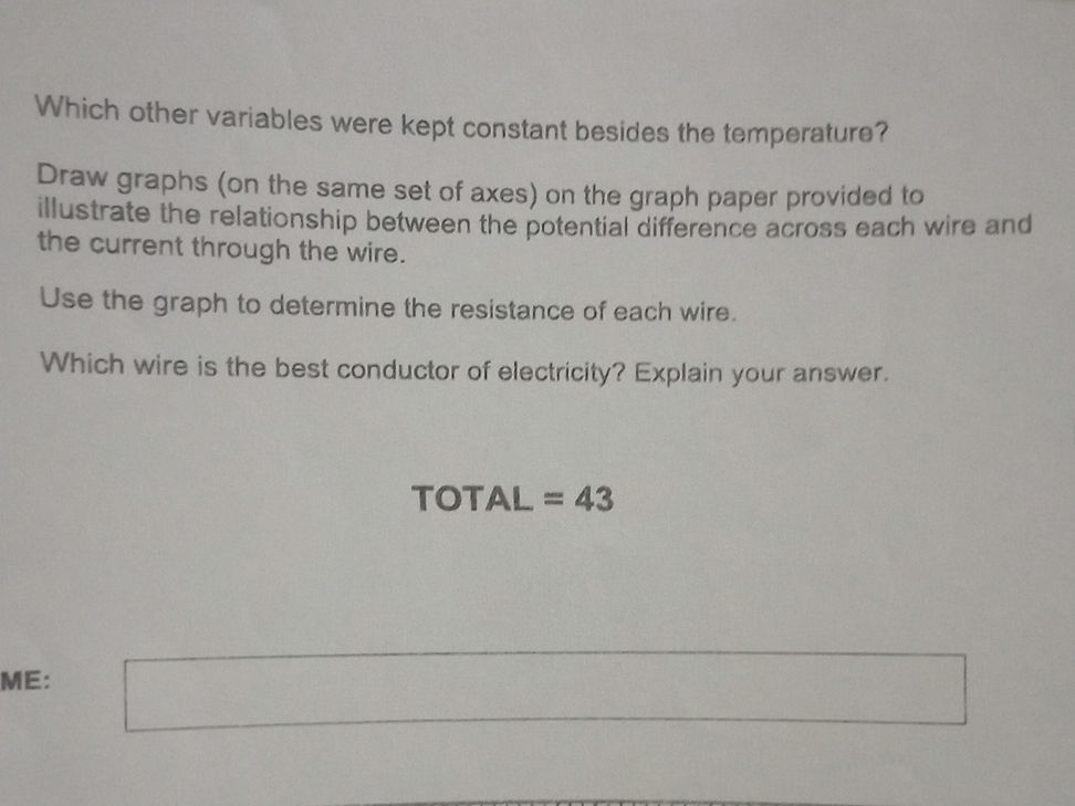 Which other variables were kept constant | StudyX