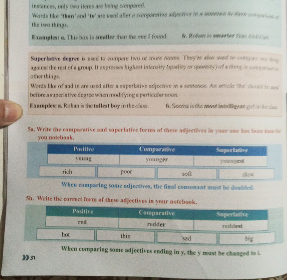 5a. Write the comparative and superlative | StudyX