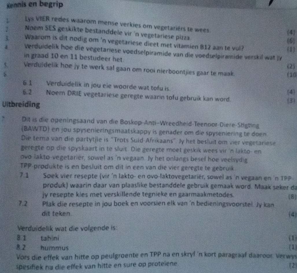 1. Lys VIER redes waarom mense verkies om | StudyX