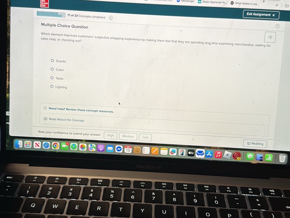 Multiple Choice Question Which element | StudyX