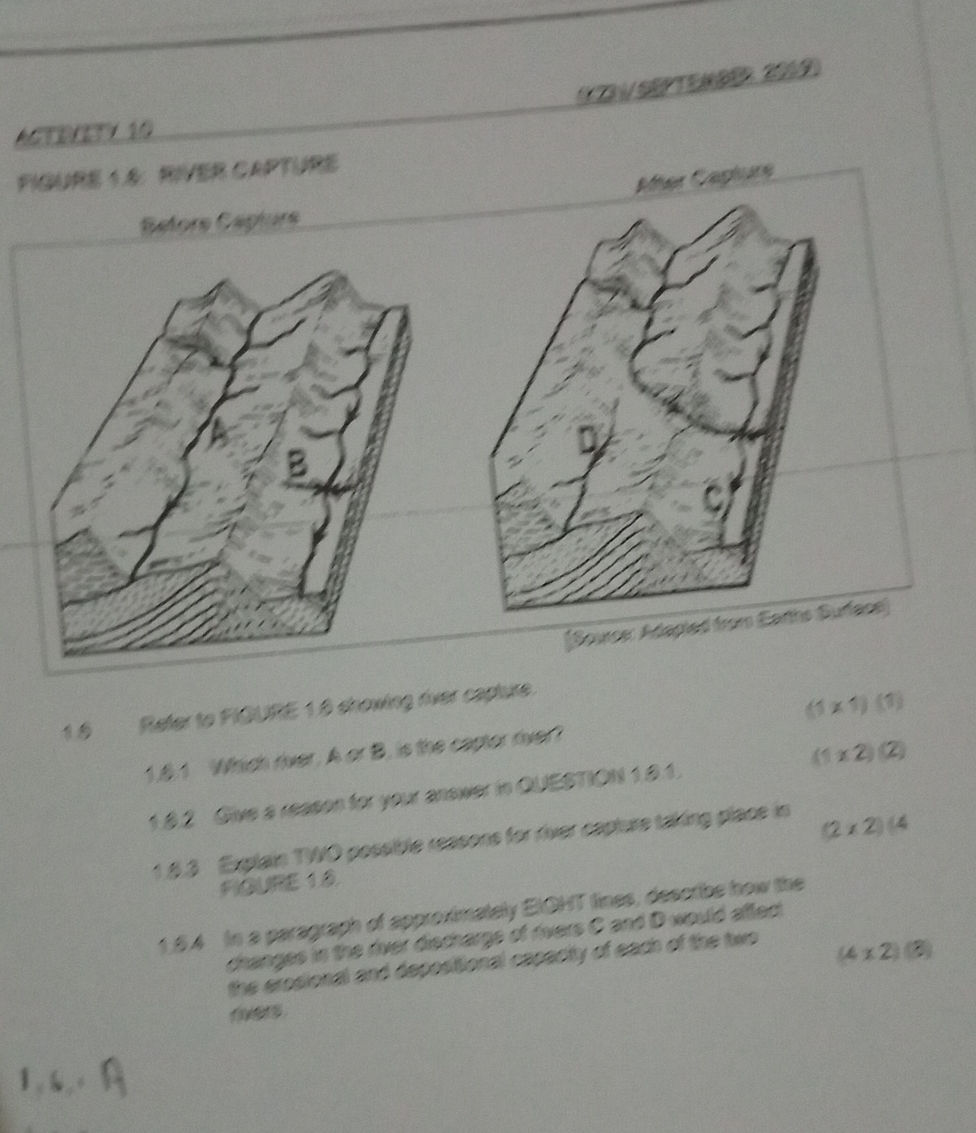 1. Refer to FIGURE 1.6 showing river | StudyX