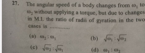 The angular speed of a body changes from \( | StudyX